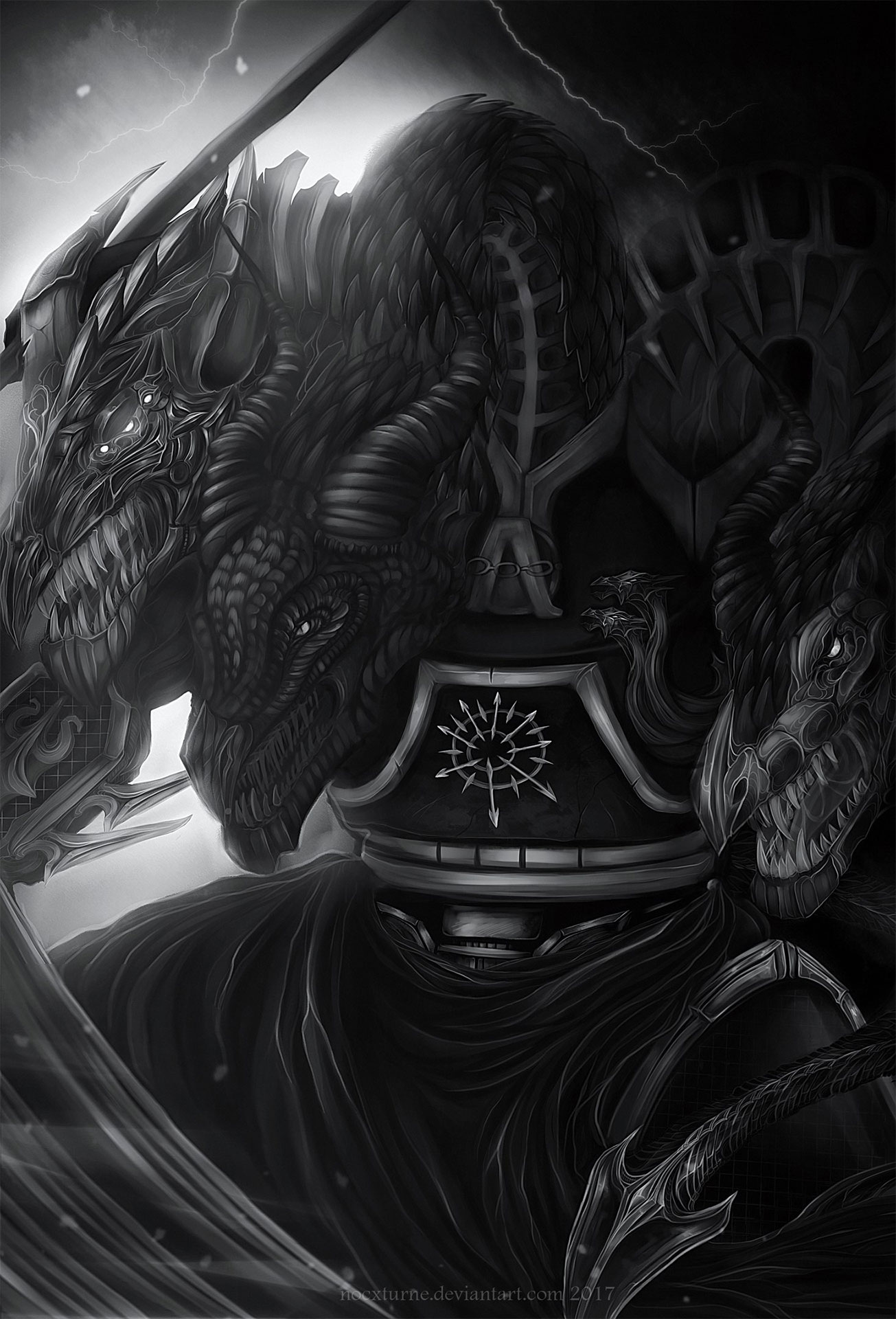 Daemon Prince - Art by Nocturne Krumenker - 40K Gallery