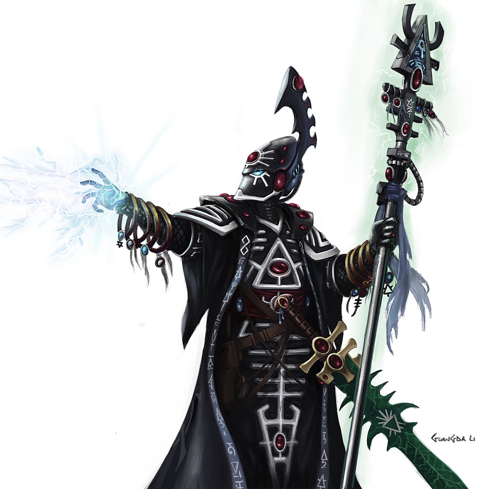 Eldrad Ulthran - Art by Gwayne Li - 40K Gallery