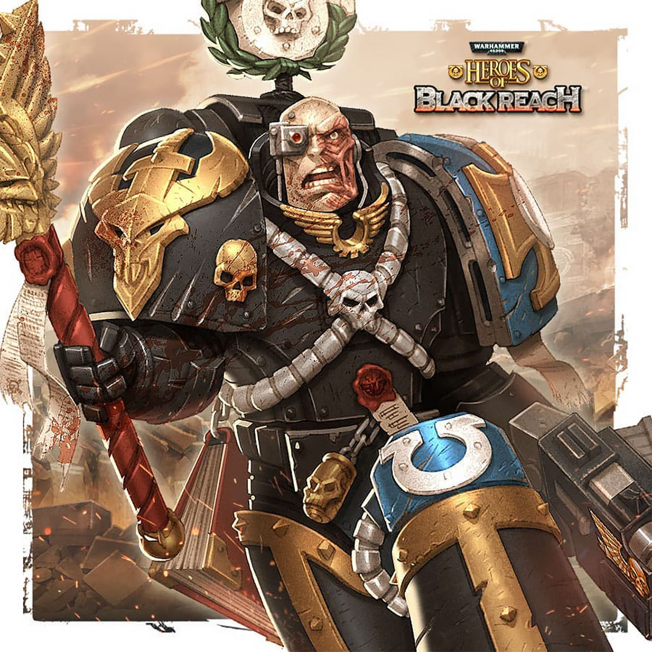 Heroes of Black Reach - Art by Alexandre Bonvalot - 40K Gallery