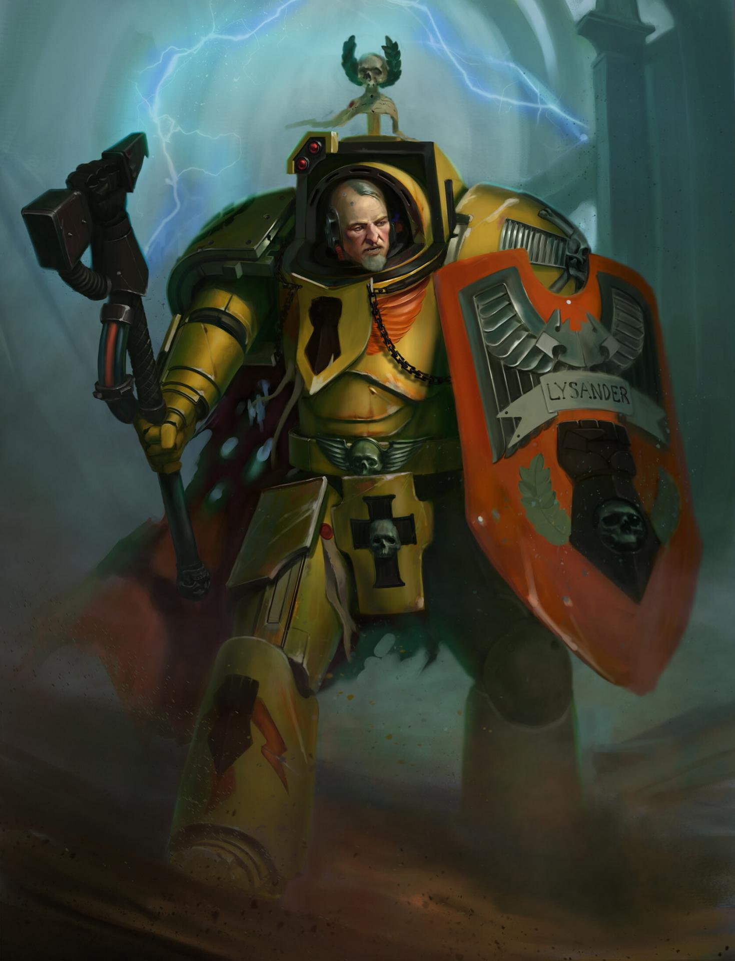 Imperial Fists - Art by Vladislav Stepura - 40K Gallery