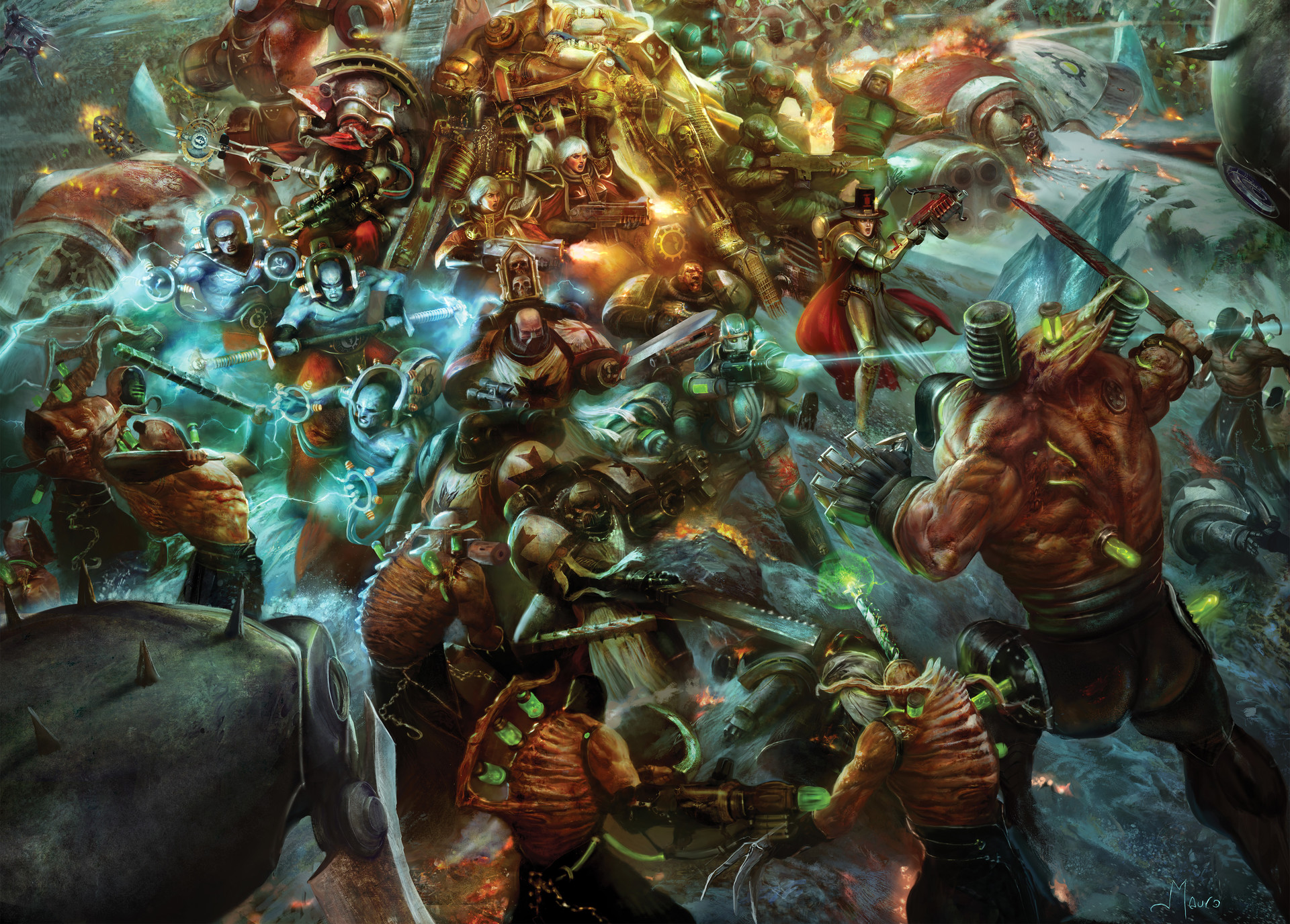 Arte Da Guarda Imperial Warhammer 40k Space Marines
