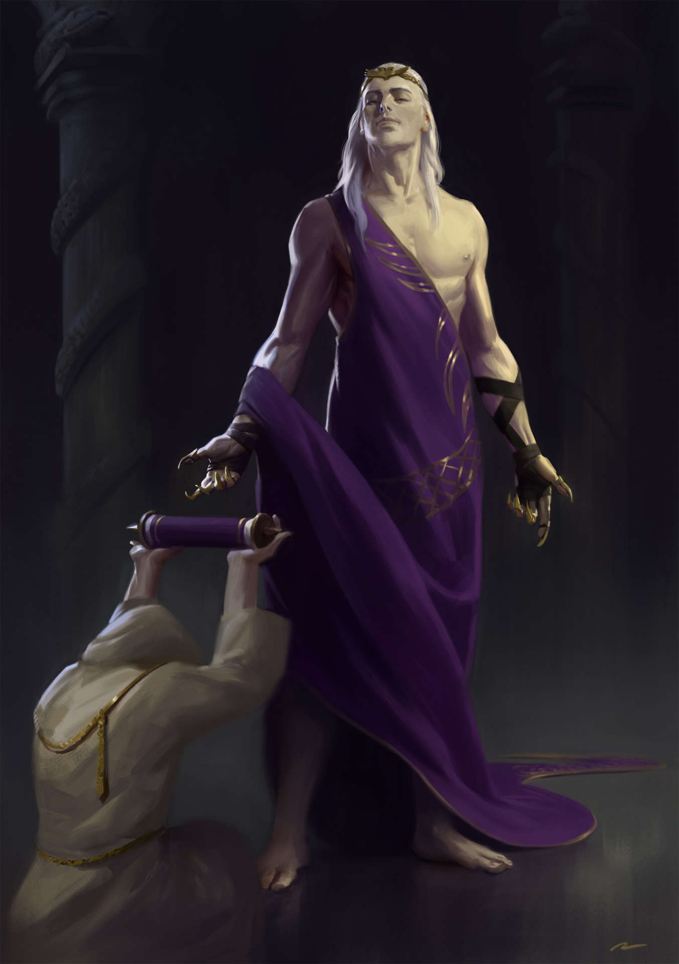 Fulgrim - Art by Mauro Belfiore - 40K Gallery