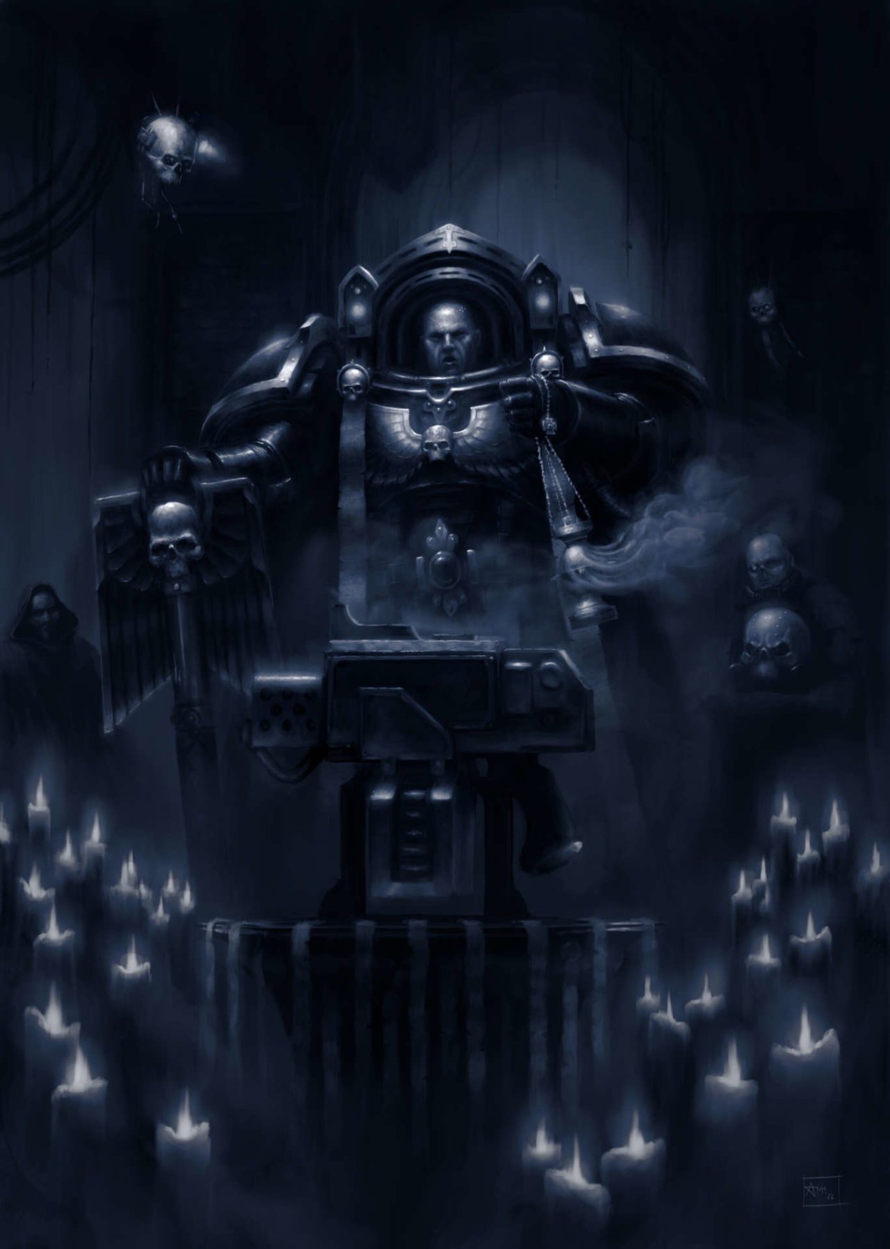 Chaplain's Ritual - Art by Alex McClelland - 40K Gallery