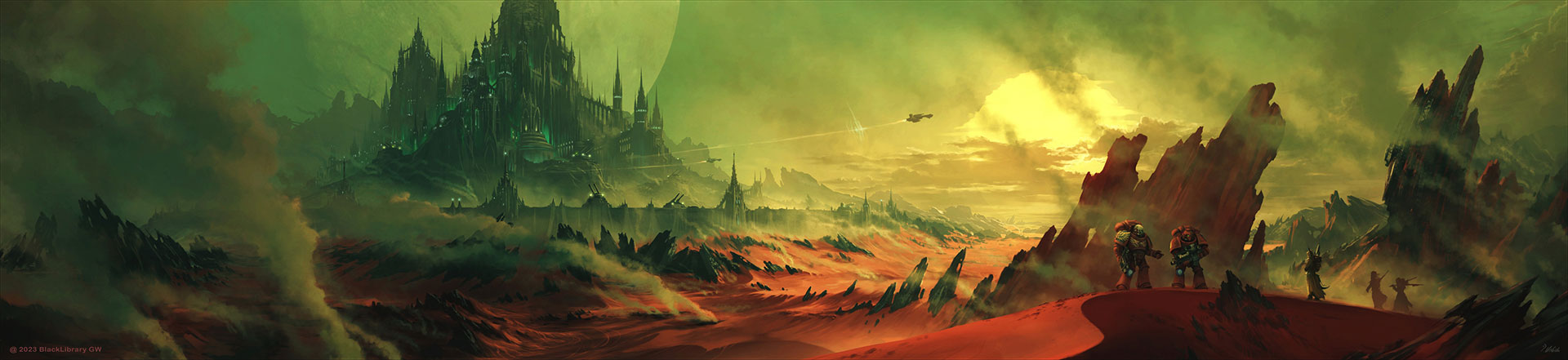 First Founding, Baal Environment - Art by Philipp A. Urlich - 40K Gallery