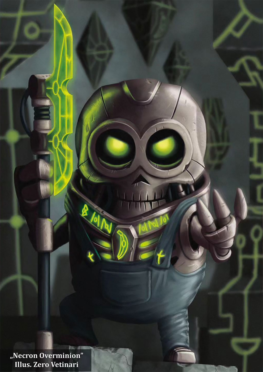 Necron Overminion! - Art by Bartłomiej Vetinari - 40K Gallery