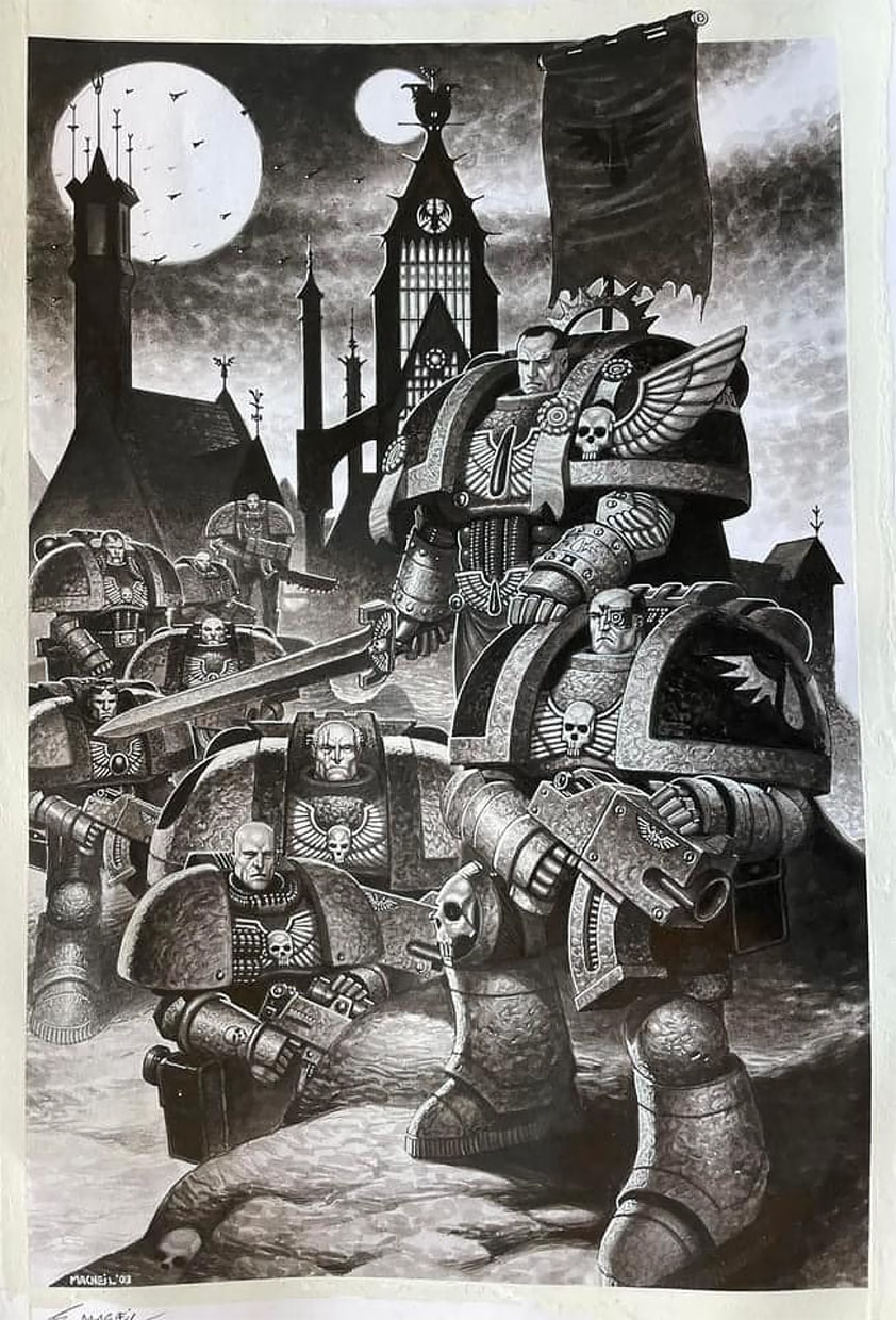 Blood Quest Blood Angels - Art by Colin MacNeil - 40K Gallery