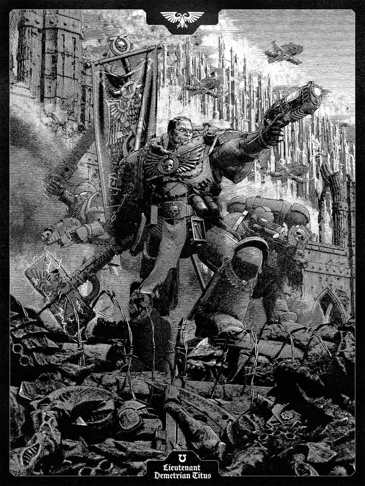 Titus - Art by R.A Marsh - 40K Gallery