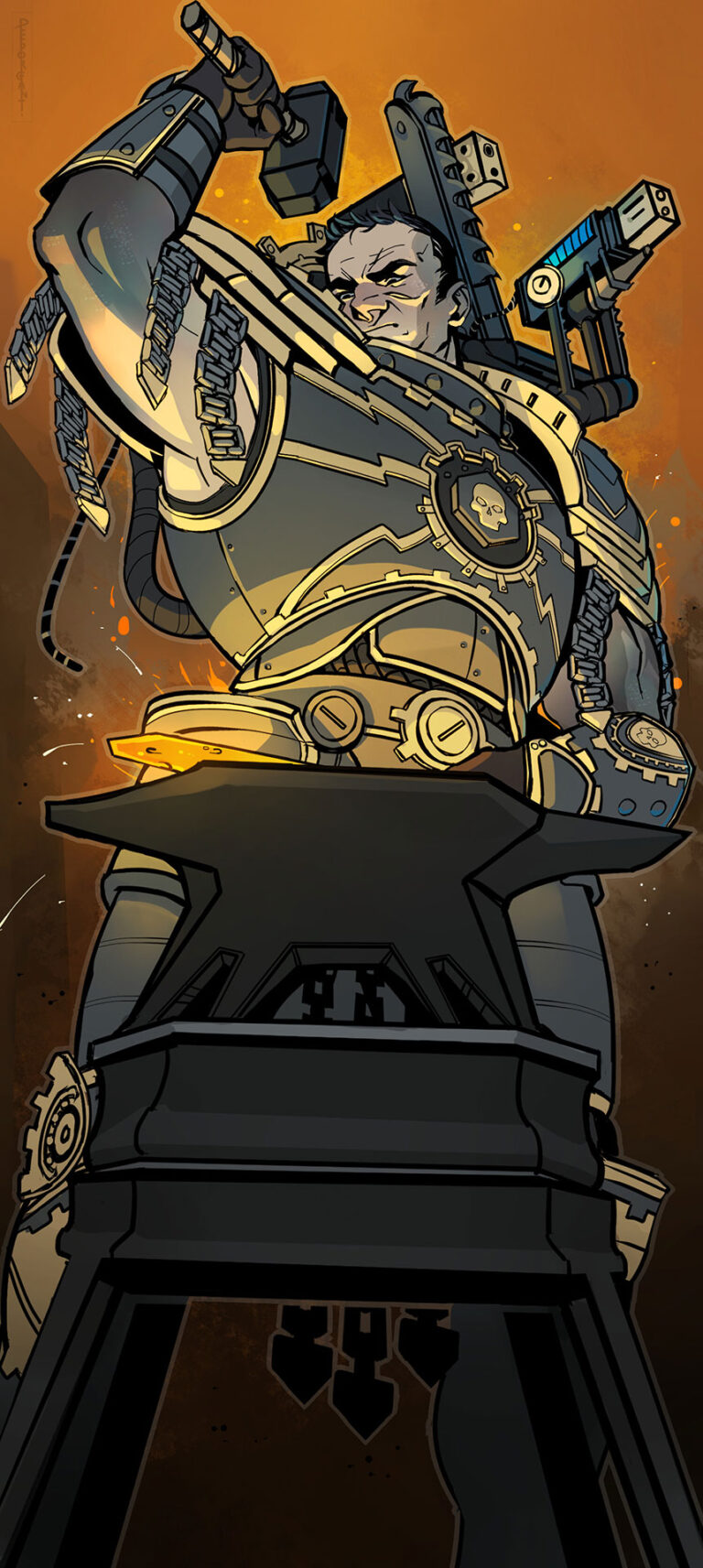 Ferrus Manus Warhammer 40K Artwork - 40K Gallery