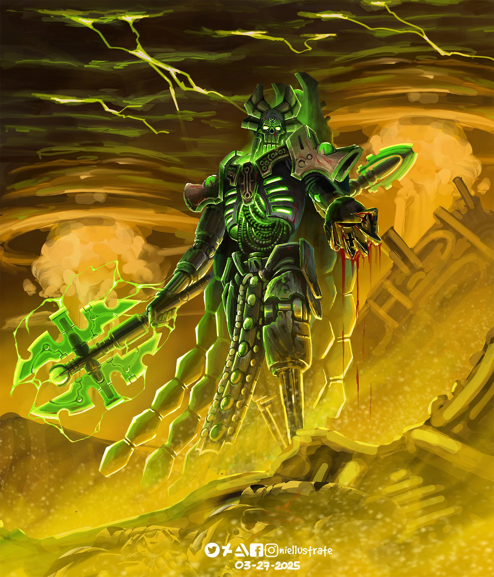 The Stormlord - Art by Niellustrate - 40K Gallery