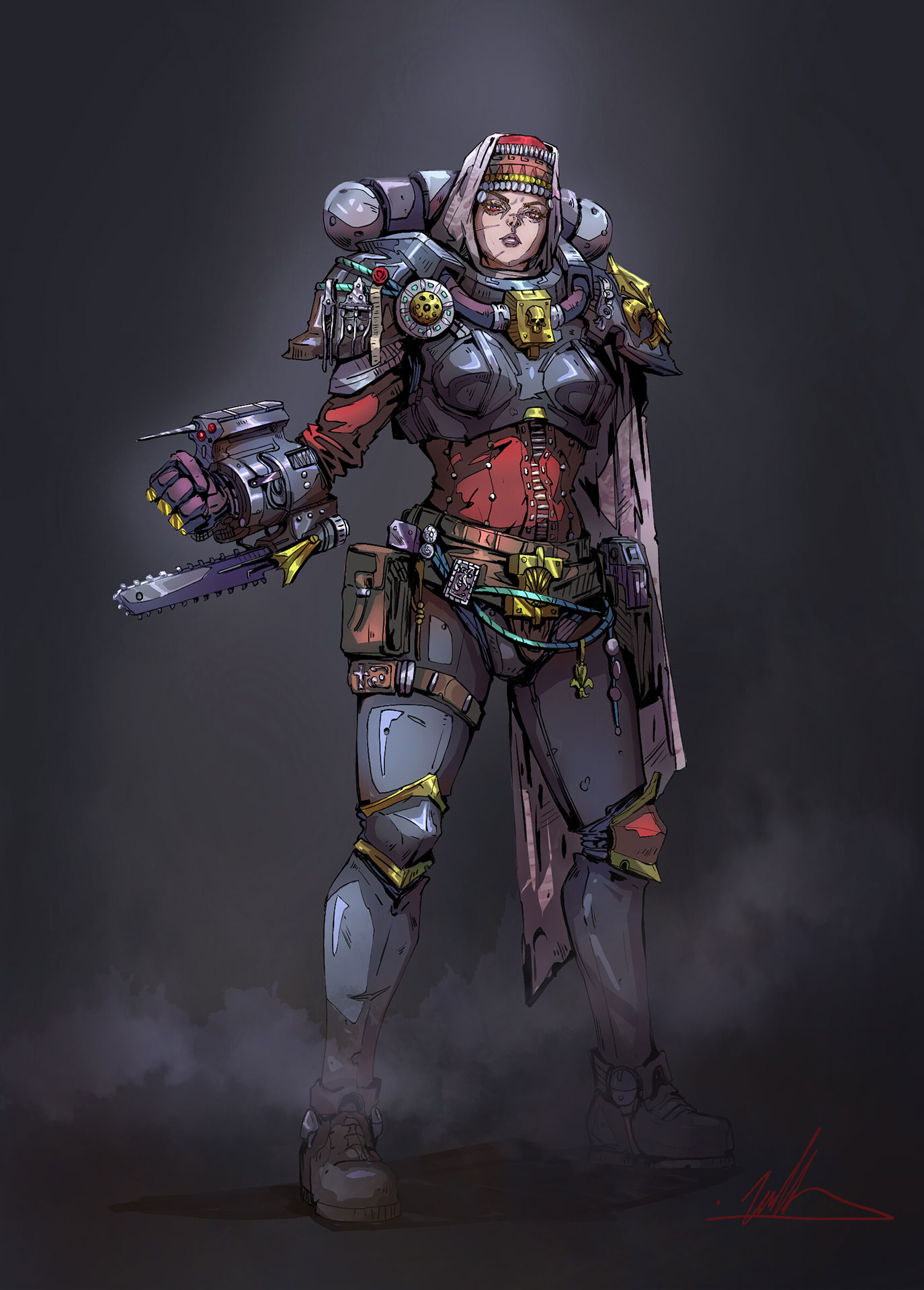 Orders Hospitaller - Art by Albert Sargsyan - 40K Gallery