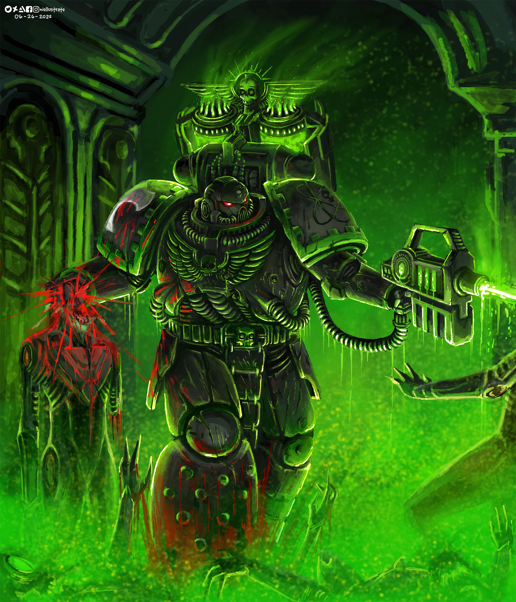 Destroyer - Art by Niellustrate - 40K Gallery