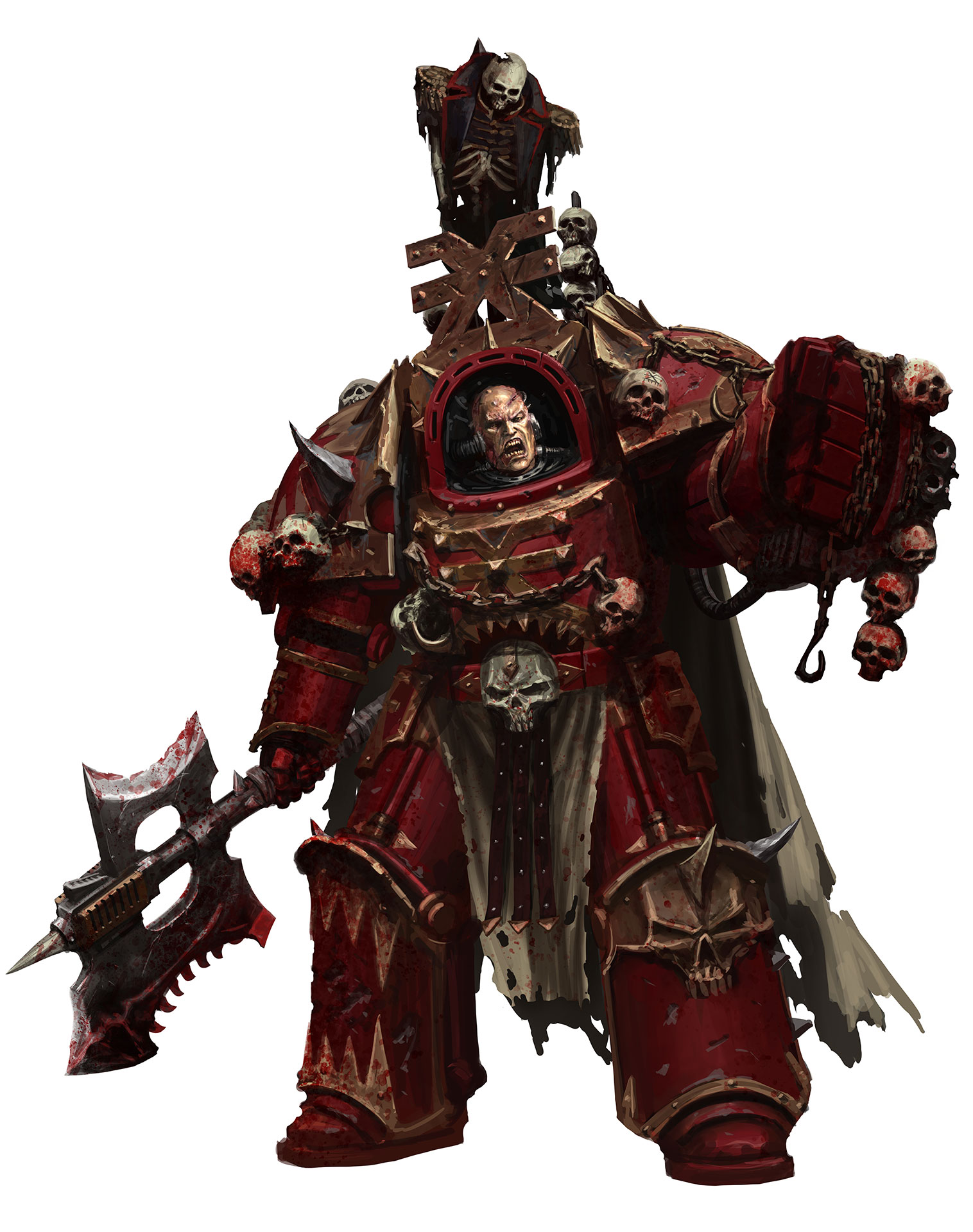 Zhufor the Impaler - Art by George Earl Abalayan - 40K Gallery