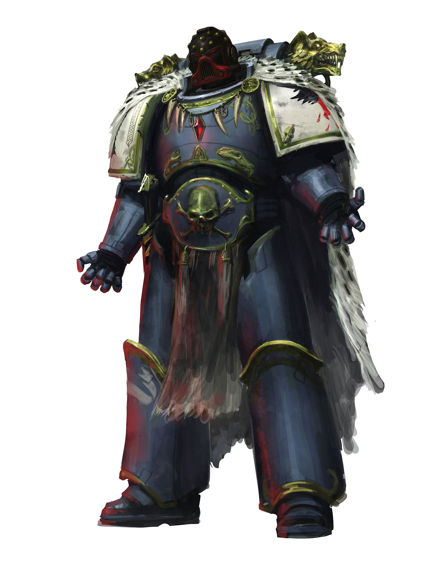 Bran Redmaw - Art by George Earl Abalayan - 40K Gallery