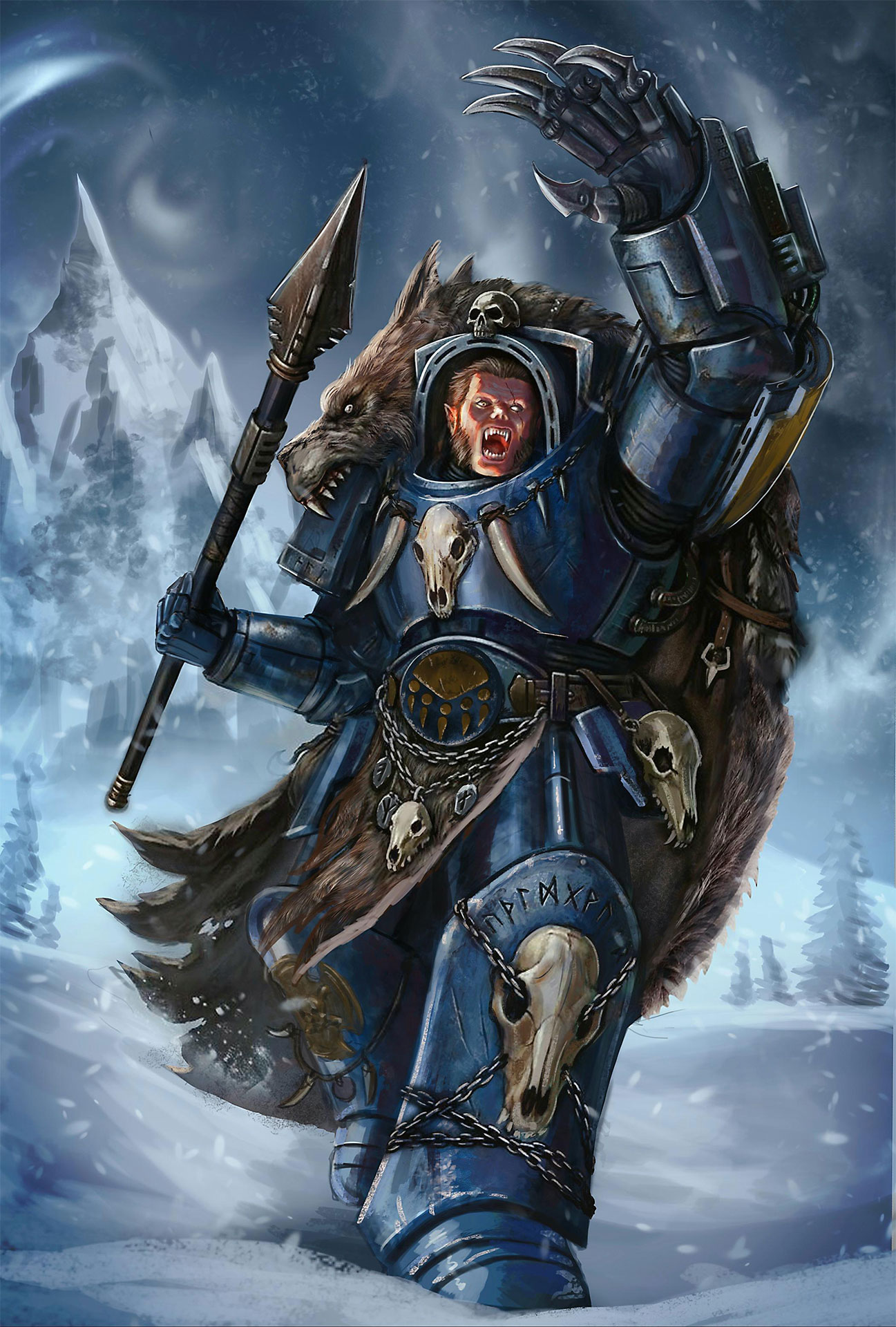 Space Wolf - Art by Karim Babich - 40K Gallery